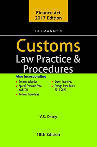 Amazon.in: Buy Customs Law Practice & Procedures [Hardcover] V.S. Datey ...