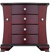 Amazon.com: RR ROUND RICH DESIGN Jewelry Box - Made of Solid Wood with ...