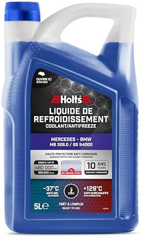 Holts HAFR0008B Antifreeze Coolant for Car Mercedes & BMW, 10-year 300k ...