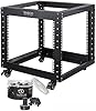 Amazon.com: RIVECO 9U Open Frame Server Rack with Casters- Heavy Duty 4 ...