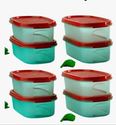 Amazon.com: Tupperware. MM Oval #1 containers 500 ml set of 4 pc - Red ...