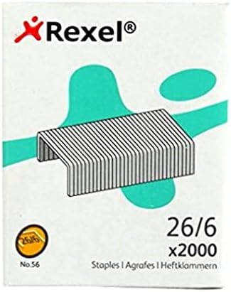 Rexel No.56 26/6 mm Standard Staples, For Stapling up to 20 Sheets, Use ...