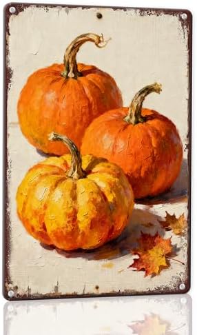 Amazon.com: Lucidhisun Vintage Fall Decor Pumpkin Thanksgiving Day ...