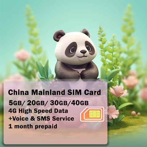 Amazon.com: China SIM Card - Real China Mobile Number - 5GB/20GB/30GB ...