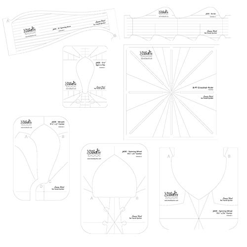 Amazon.com: Handi Quilter Quilting Ruler Set of 7 : Arts, Crafts & Sewing