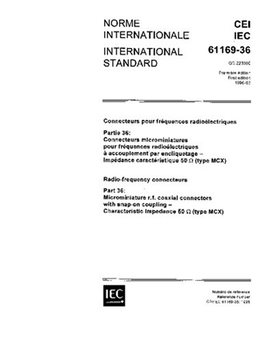 IEC 61169-36 Ed. 1.0 b:1996, Radio-frequency connectors - Part 36 ...