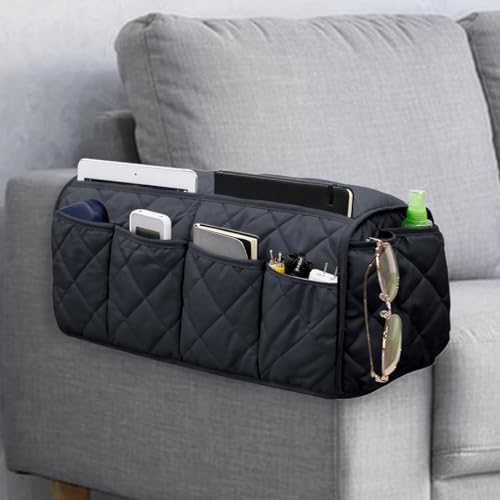 Amazon.com: Armchair Caddy,Non Slip Sofa Armrest Organizer, Couch ...