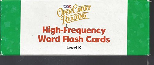 Open Court Reading: High Frequency Word Flash Cards Level K: Wright ...