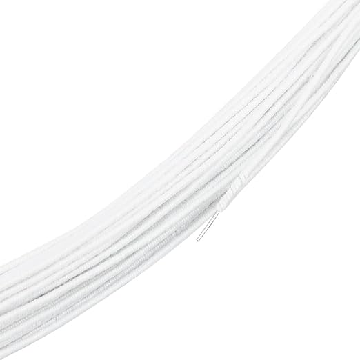 Amazon.com: BENECREAT 21 Yard White Cotton Covered Millinery Wire ...