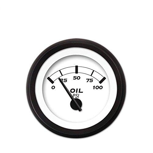 Aurora Instruments 4007 Classic SAE Oil Pressure Gauge (Black Modern ...