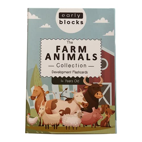 Buy Early Blocks Farm Animals Collection|Matching Game| 30 Farm Animal ...