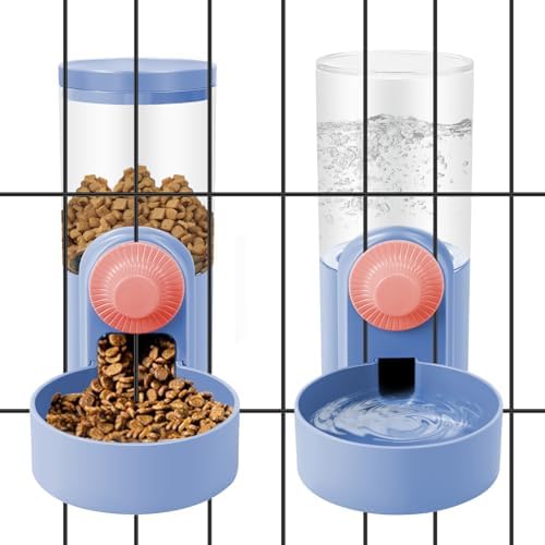 Amazon.com : Yummy Sam Hanging Cage Automatic Small Pet Food Bowl Water ...