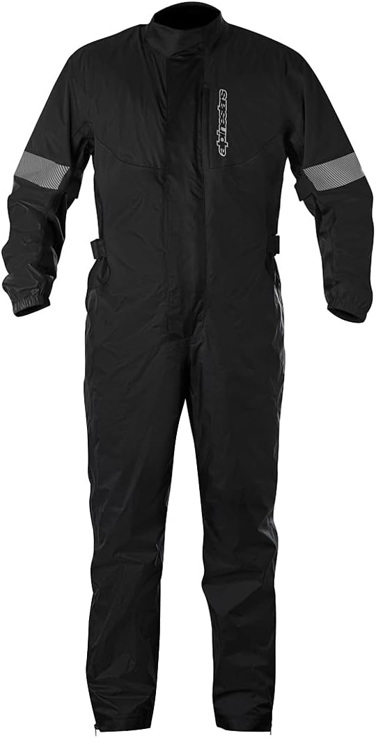Amazon.com: Alpinestars Hurricane One-Piece Rain Suit (LARGE) (BLACK ...