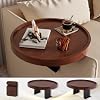 Amazon.com | Semjar 2 Pack Sofa Arm Tray,Natural Wood Couch Arm Tray ...