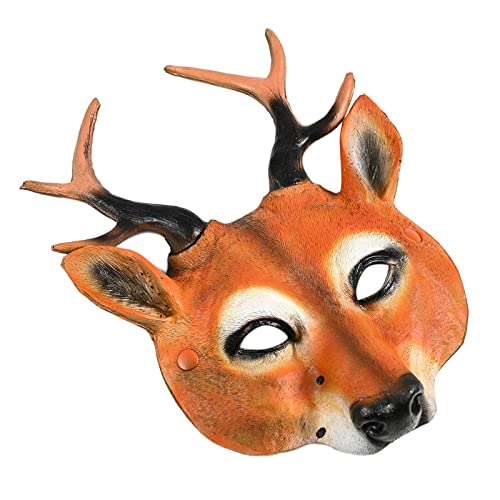 myaddiction Deer Head Cosplay Mask Animal Half Mask for Party Holidays ...