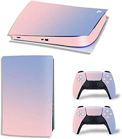 Amazon.com: Skin Sticker for PS5 Disc Edition Console and Wireless ...