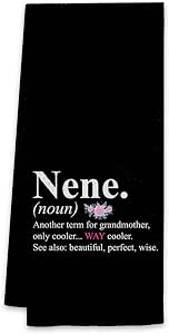 Amazon.com: Voatok Nene Gifts for Grandma Kitchen Towels, Nene Birthday ...