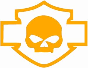 Amazon.com - Motorcycle Bar and Shield Design #4 Vinyl Decal Sticker ...