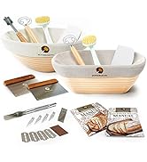 Amazon.com: Superbaking Bread Proofing Basket, Round 9 inch Sourdough Starter Kit, Proofing ...