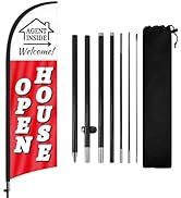 Amazon.com : Open House Flags for Real Estate Agents, Open House Flag ...