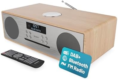 Pure Classic C-D6 Music System (CD Player, DAB+/FM, Bluetooth, AUX, USB ...