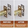 MOSECYOU Deadbolt Restorer Strike Plate, Fix Dead Bolt Misalignment ...