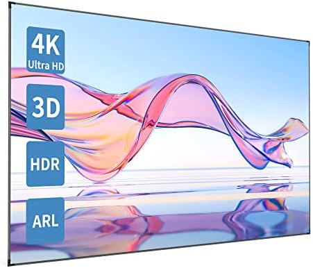 Amazon.com: Black Diamond 120 inch ALR Projector Screen 16:9 4K/8K 3D ...