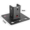 Post Base 4 Pcs, 4 Holes Square Mount for 1-5/8” Single Strut Channel ...