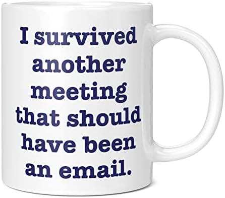 Funny Work Mug, I Survived Another Meeting That Should Have Been an ...