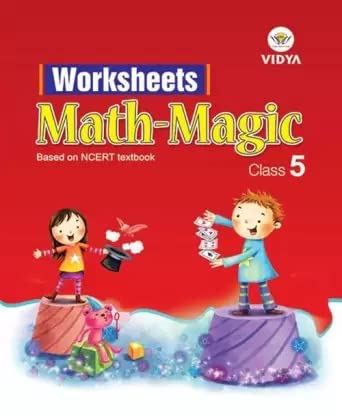 Math Magic Worksheets Class 5 : Editorial Board: Amazon.in: Books