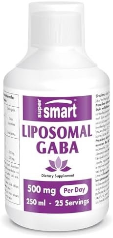 Amazon.com: Supersmart - Liposomal GABA 500mg per Day (Highly ...