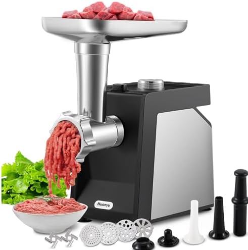 Amazon.com: Huanyu Electric Meat Grinder for Home Use, Process Beef ...