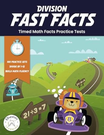 Division Fast Facts: Timed Math Facts Practice Tests | Amazon.com.br