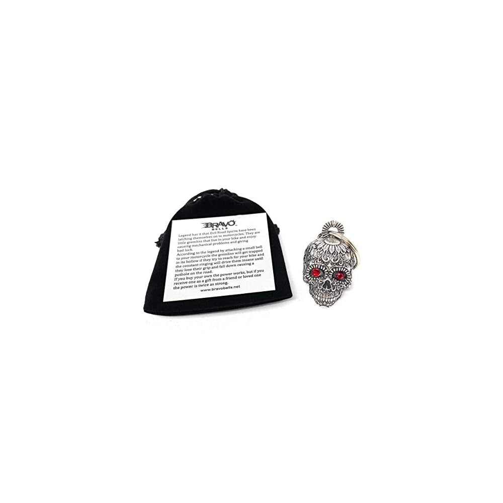 Bravo Bells Sugar Skull Diamond Bell - Biker Bell Chile | Ubuy