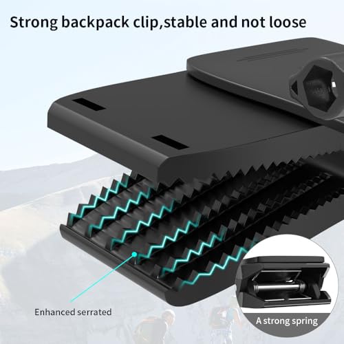 Anti-Slide Backpack Strap Clip Mount for Phone 360 Degree Rotary ...