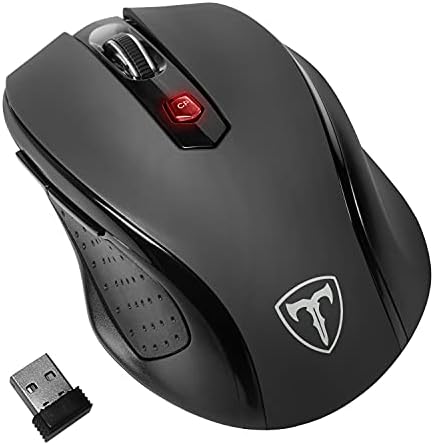 TERPORT F20 Mouse Inalámbrico, Mouse Ergonómico de 2.4G con 5 Niveles ...