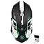 White Wireless Gaming Mouse, VEGCOO Silent Click Wireless Rechargeable ...