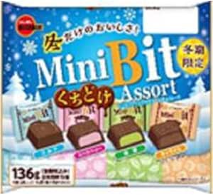 Amazon.co.jp: ブルボン ミニビット くちどけアソートファミリーサイズ 136g×12入 : 食品・飲料・お酒