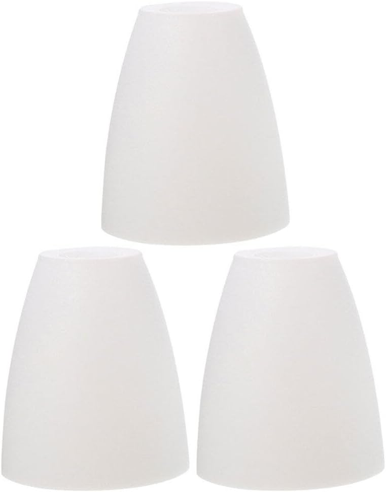 Desk Lamp Shade White Plastic Flat Head Lampshade 3pcs Floor Dome Lamp ...