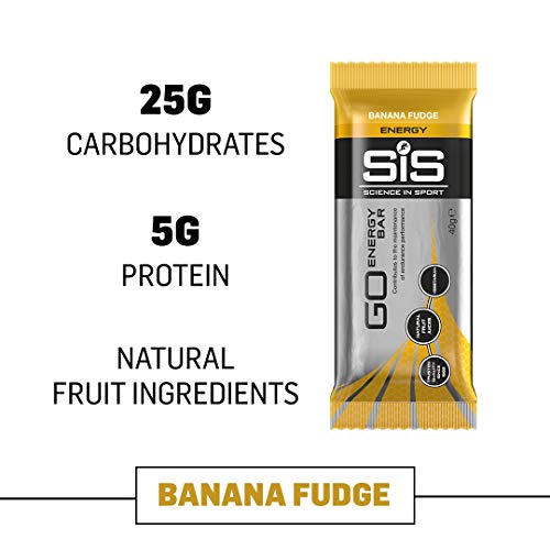 SIS Go Energy Bar, High Carb, Fruit infused Energy Bar, Banana Fudge ...