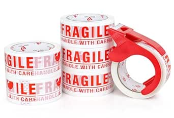 Amazon.com: BOMEI PACK Fragile Tape - Handle with Care Packing Printing ...