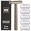 Amazon.com: Henson Shaving Razor - Tan Double Edge Safety Razor with 5 ...