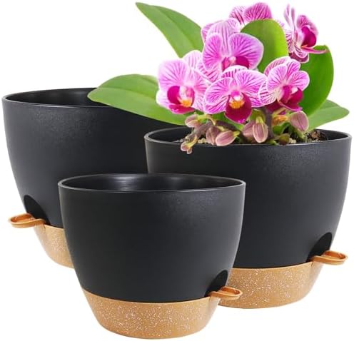 Amazon.com : WSMKSZ 12/10/9 inch Large Self Watering Pots, Planter ...