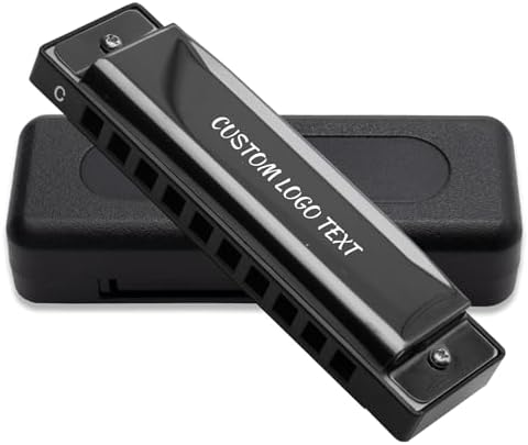 Amazon.com: Custom Engraved Blues Harmonica 10 Hole C Key with Case ...