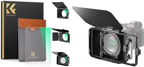 Amazon.com : Mini Matte Box &4'' x 5.65'' Square Black Diffusion 1/8 ...