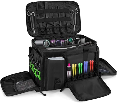 Amazon.com: TORIBIO Large Capacity Hairdresser Bag with Adjustable ...