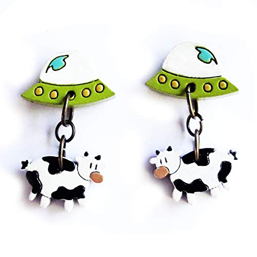 Arete Vaca Abducida : Amazon.com.mx: Productos Handmade
