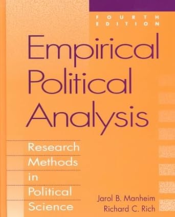Empirical Political Analysis: Research Methods in Political Science ...