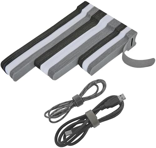 Amazon.com: 120 PCS Reusable Cable Ties with Hook and Loop, Multi ...