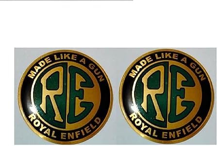 Gate 7 RE Made Like A Gun Round PVC Logo Sticker Fuel Tank Petrol Tank ...